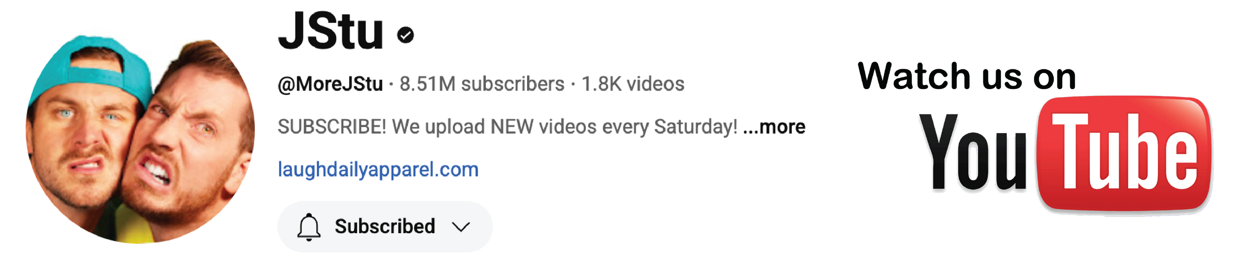 Laugh Daily Apparel - Official Home of JStu Merch